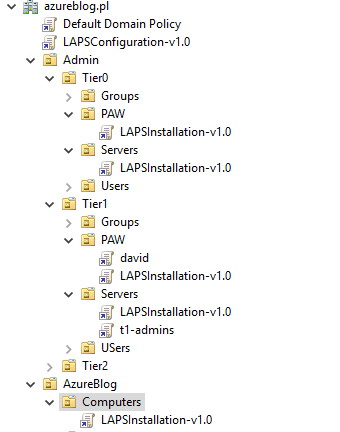 Administrate your local accounts with LAPS – Identity and Azure Cloud