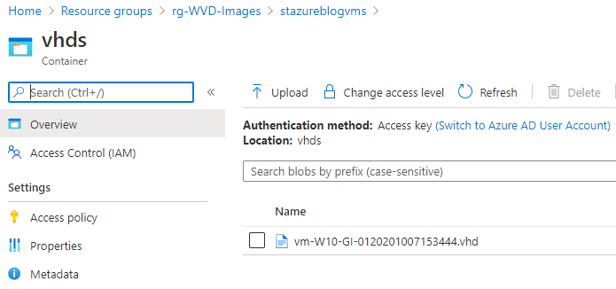 Windows Virtual Desktop: GoldenImage from VHD – Identity and Azure Cloud