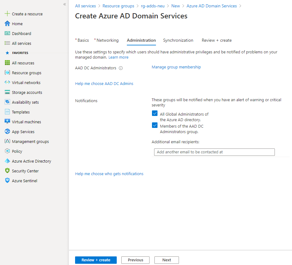 Deploying Azure AD Domain Services – Identity and Azure Cloud