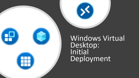 Windows Virtual Desktop: Initial deployment – Identity and Azure Cloud
