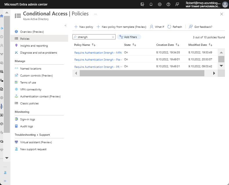Conditional Access Authentication Strengths – first thoughts – Identity ...